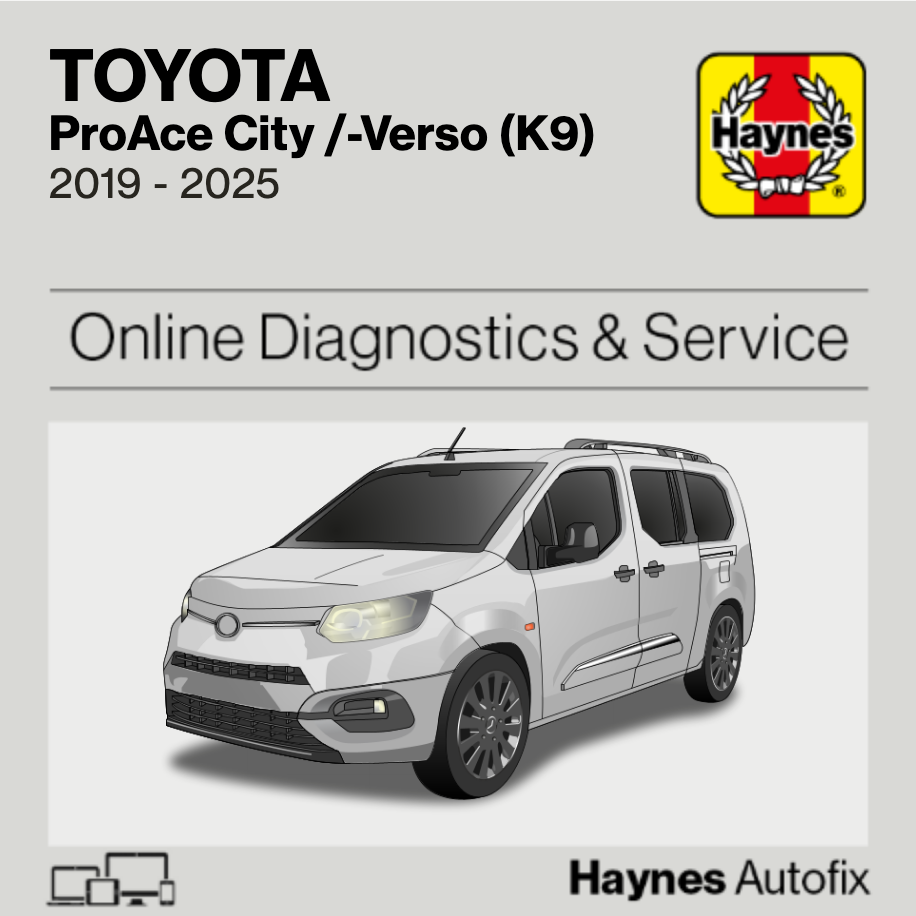 Toyota ProAce City /-Verso (K9) 2019 to 2025 Haynes Online Diagnostics ...